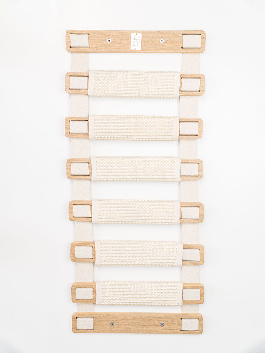 Cat Shelves Ladder 91 - Rusty Oak - wall mounting - design - Petrebels