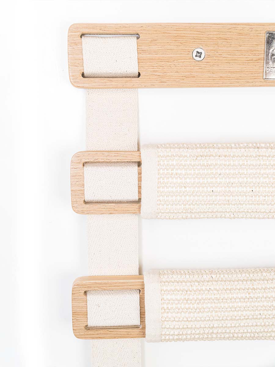 Cat Shelves Ladder 91 - Rusty Oak - wall mounting - design - Petrebels