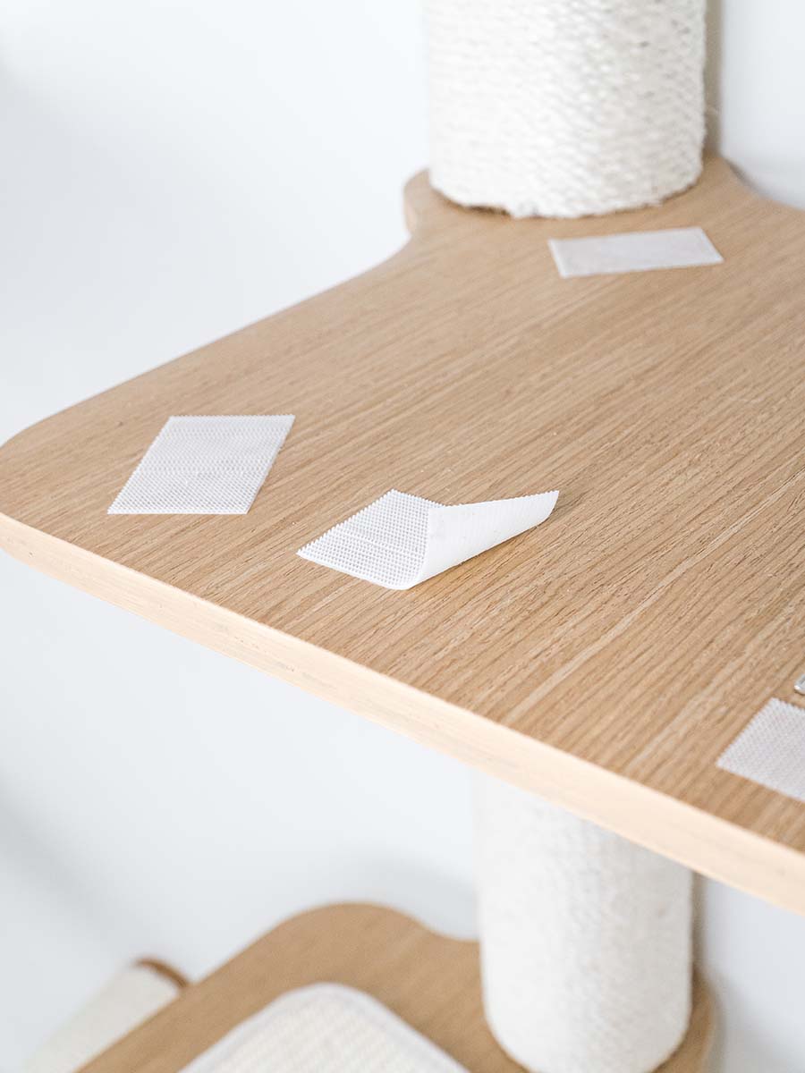 Cat Shelves Level 35 - Rusty Oak - wall mounting - design - Petrebels