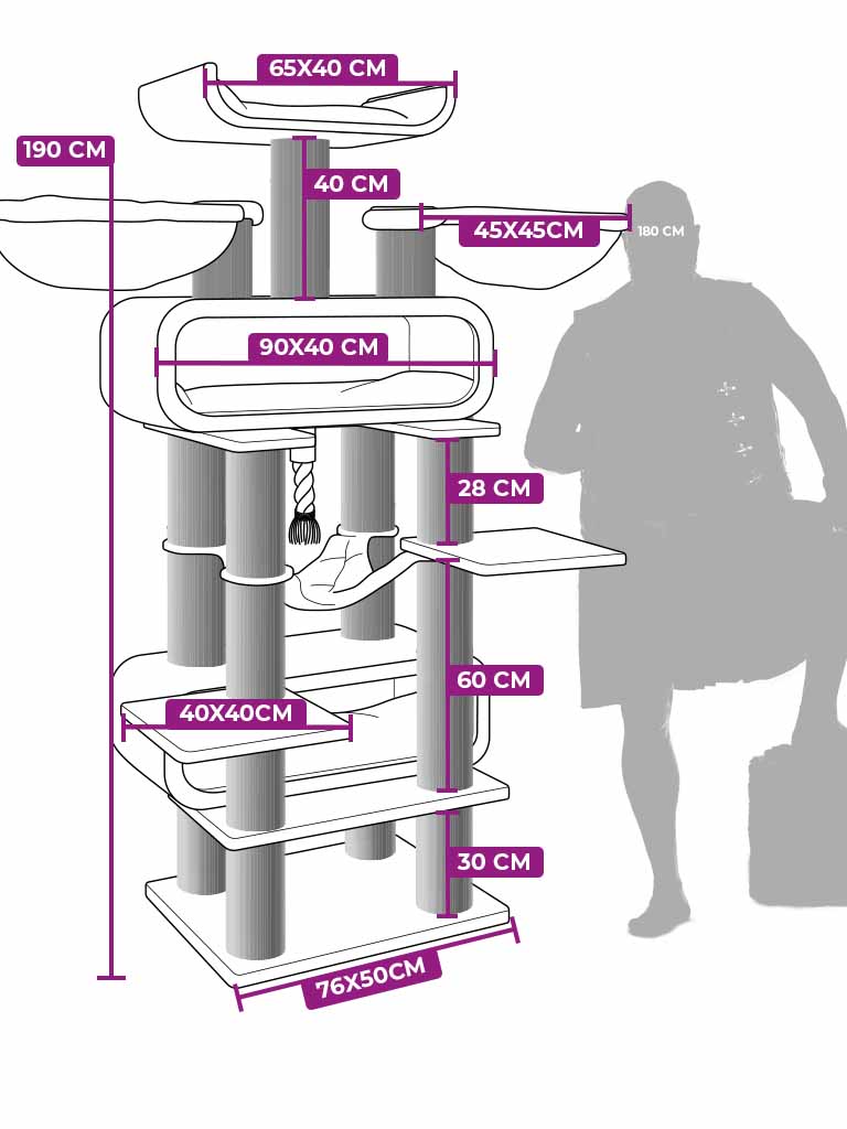 Cat tree Route 210 - Petrebels
