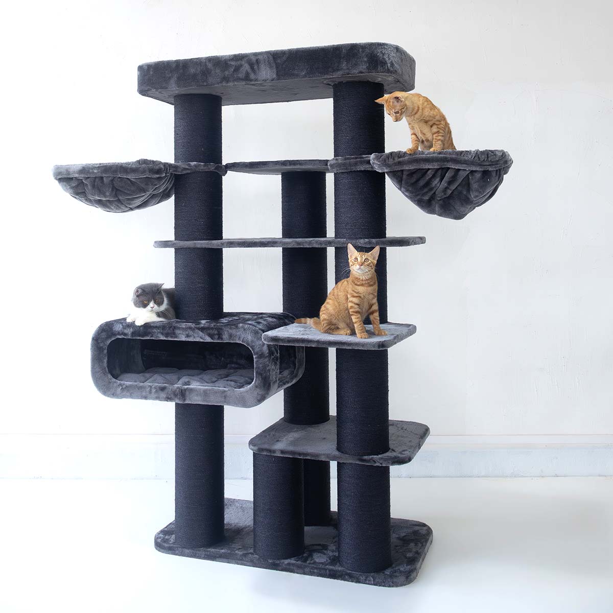 Cat Tree Norwegian 198 - Pepper - 20 cm post - XXL – for multiple cats ...