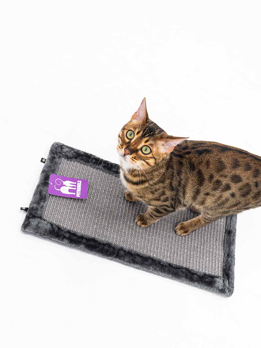 Griffoir Scratch Corner 57 - Grise - tapis en sisal extra fort - Petrebels