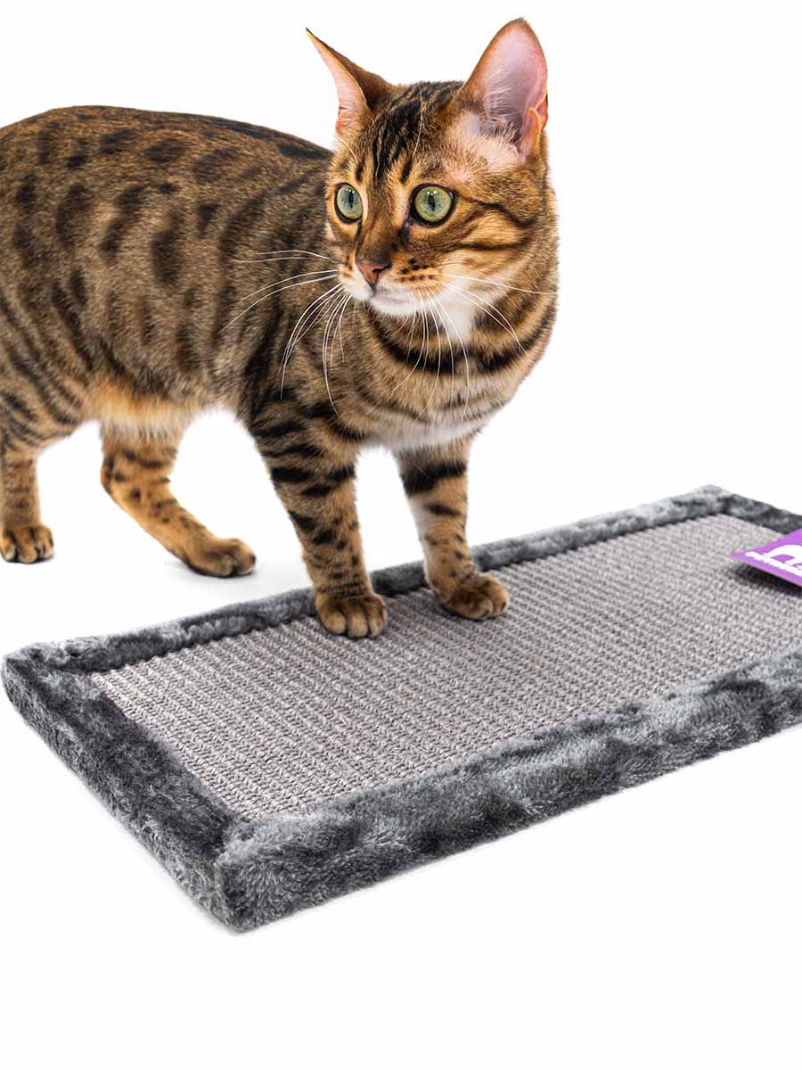 Griffoir Scratch Corner 57 - Grise - tapis en sisal extra fort - Petrebels